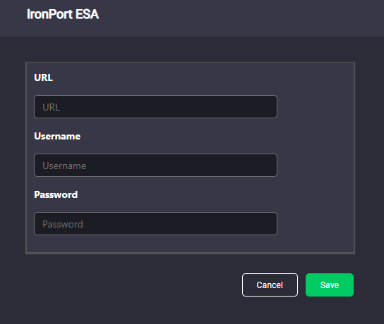 Cisco IronPort Integration